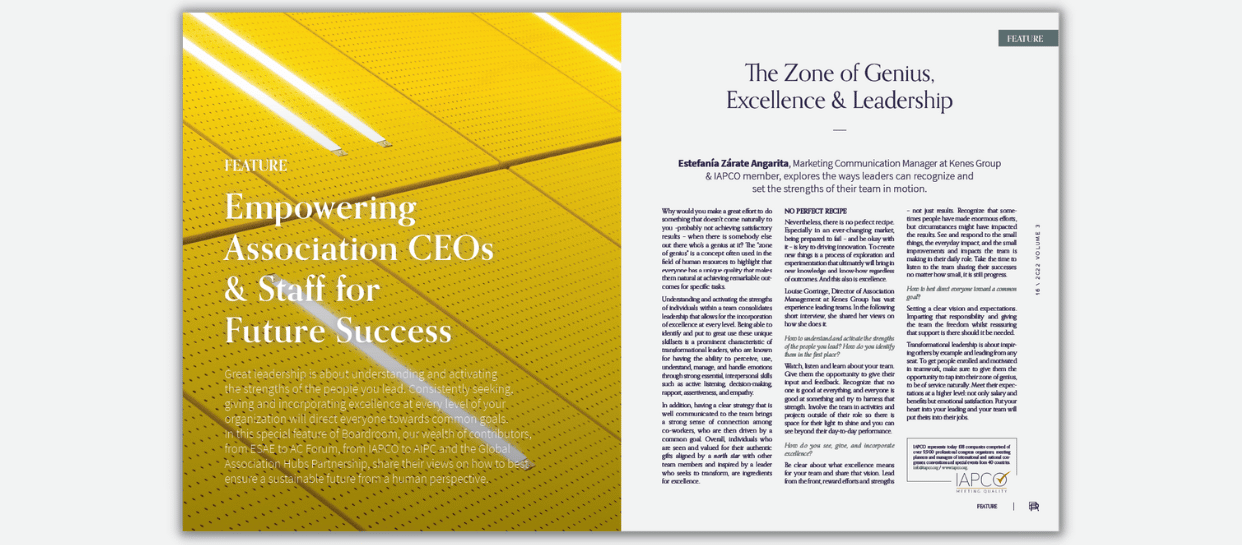 The Zone of Genius, Excellence & Leadership – Kenes Group