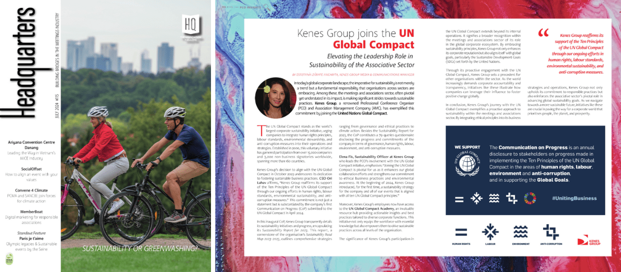 Kenes Group, Elevating the Leadership Role in Sustainability of the ...